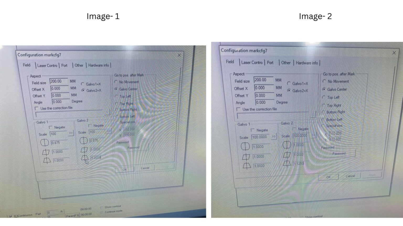 Calibration in Laser Marking Machine